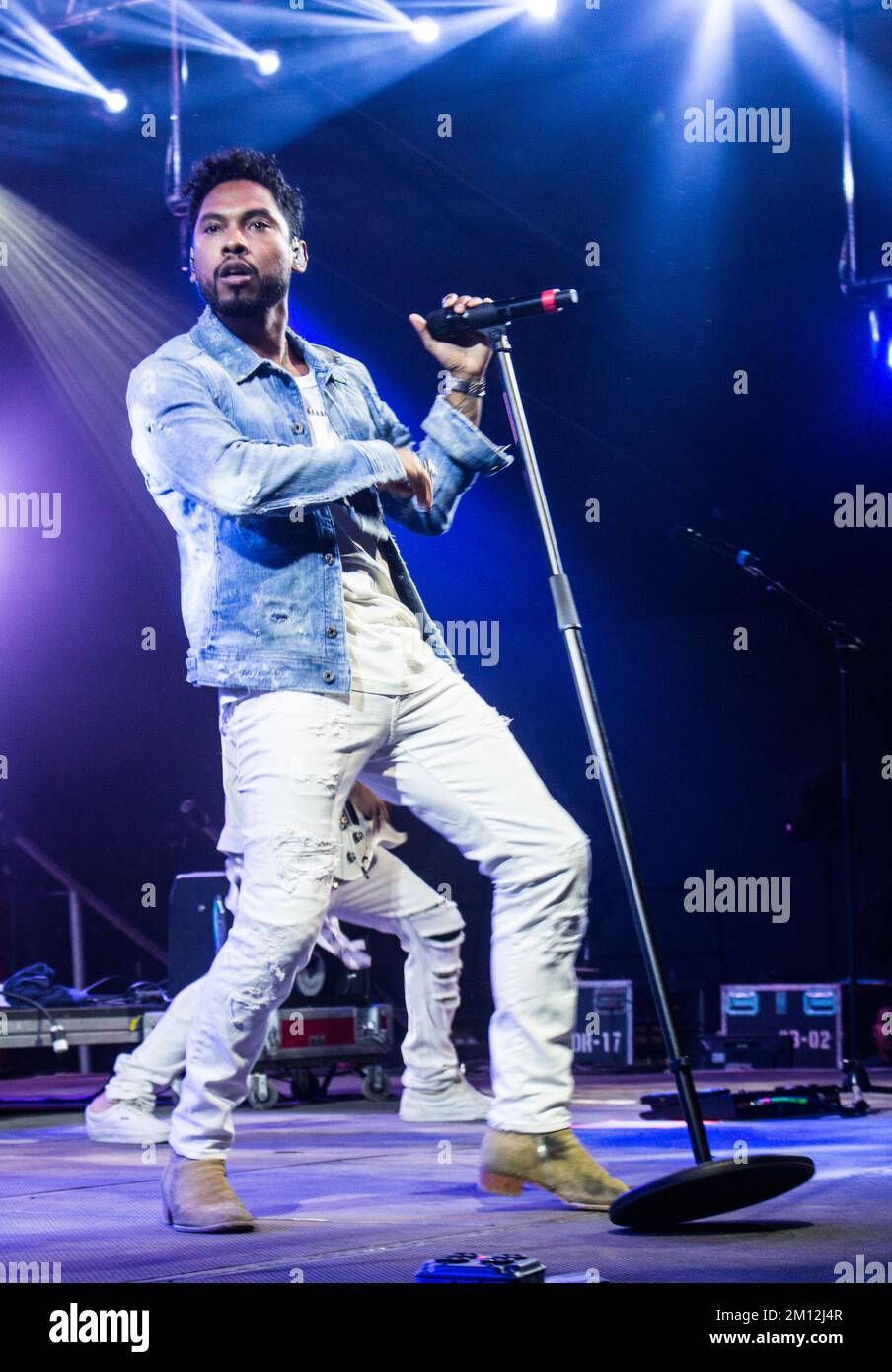 The Bonnaroo Music and Arts Festival - Miguel in concert Stock Photo ...