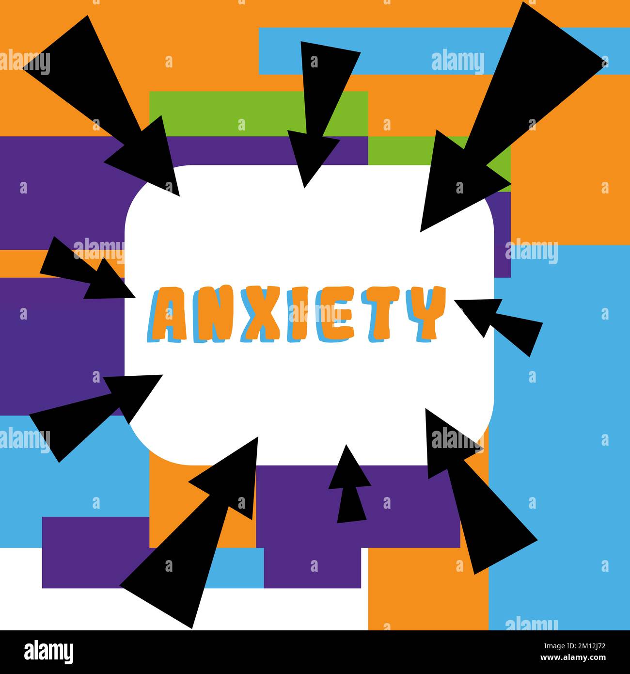 Text sign showing Anxiety. Business approach Excessive uneasiness and ...