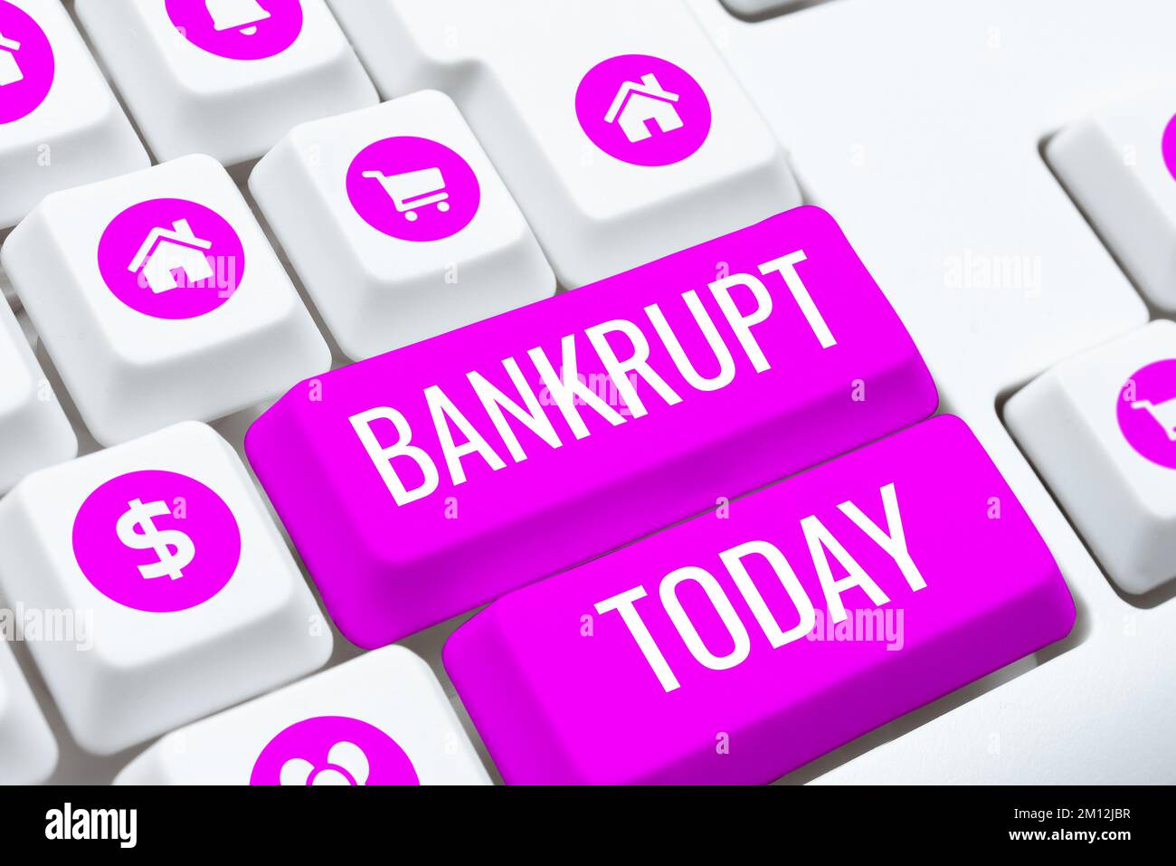 Writing displaying text Bankrupt. Business idea reduced to a state of ...