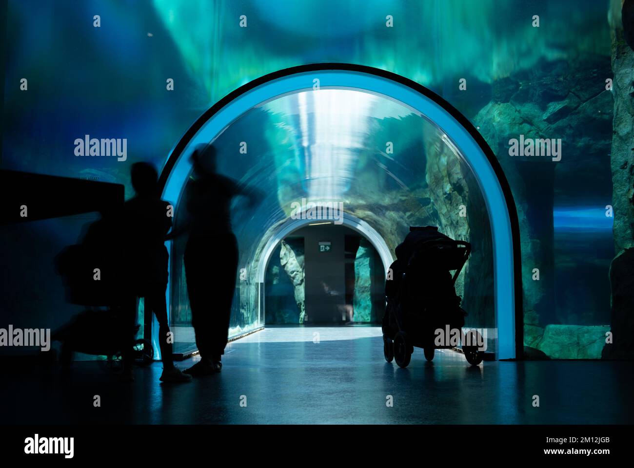 Through the glass tunnel Stock Photo - Alamy