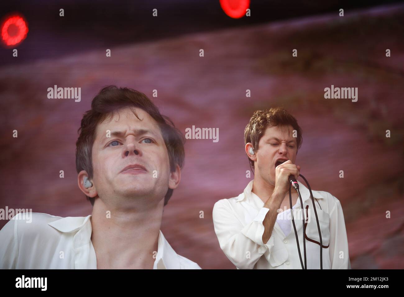 Boston Calling - Perfume Genius in concert Stock Photo - Alamy