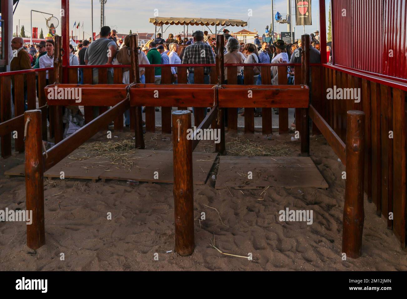 A view of the crowd at the National Horse Fair 2022 in Golega Stock ...