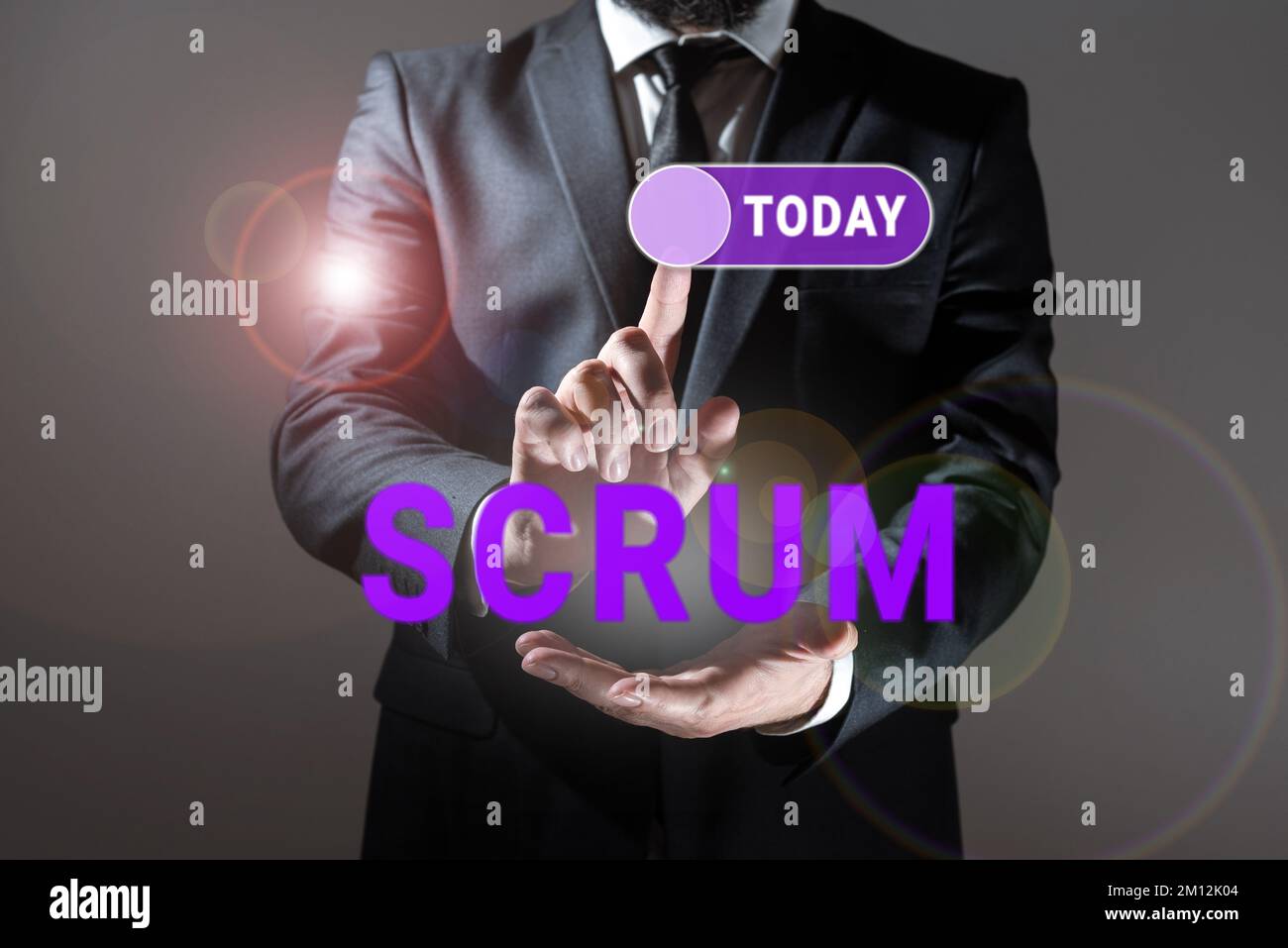 Text showing inspiration Scrum. Business showcase handwriting as distinct from print written ...