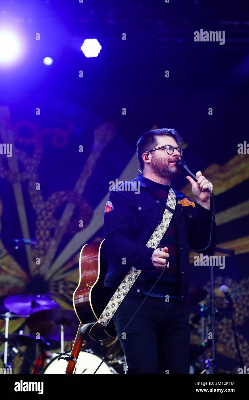 Boston Calling - The Decemberists in concert Stock Photo - Alamy