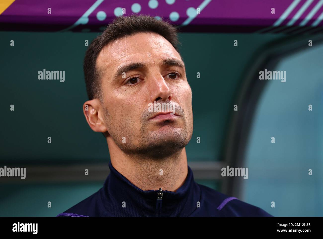 Doha, Qatar, 9th December 2022. Lionel Scaloni manager of Argentina ...