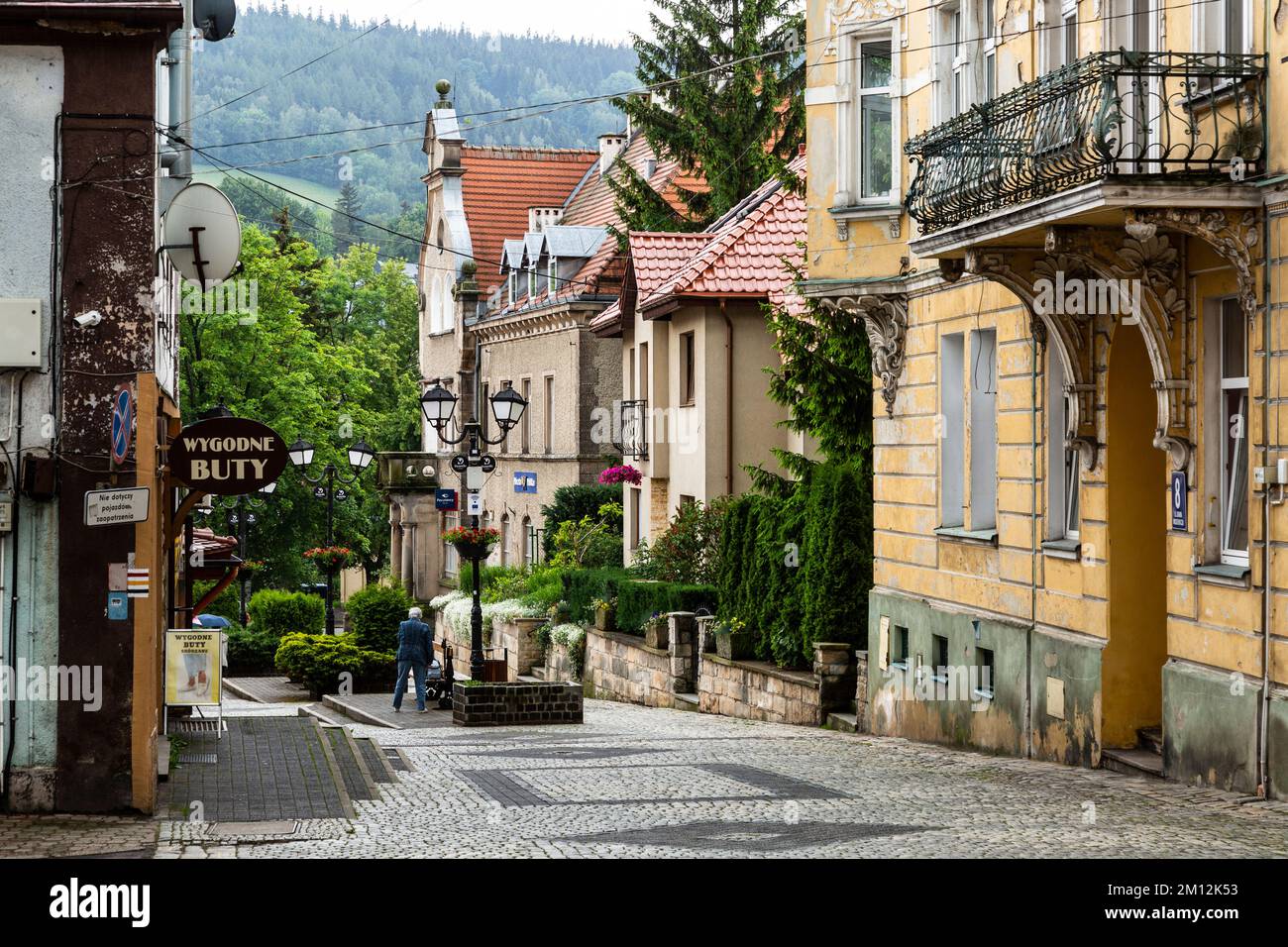 Europe, Poland, Lower Silesian, Duszniki Zdroj / Bad Reinerz Stock ...