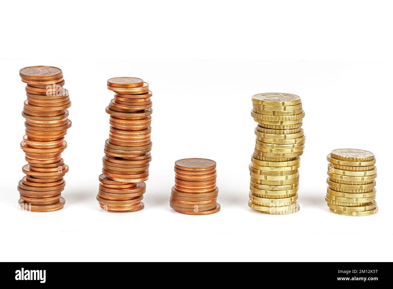 Euro coin stacks hi-res stock photography and images - Alamy