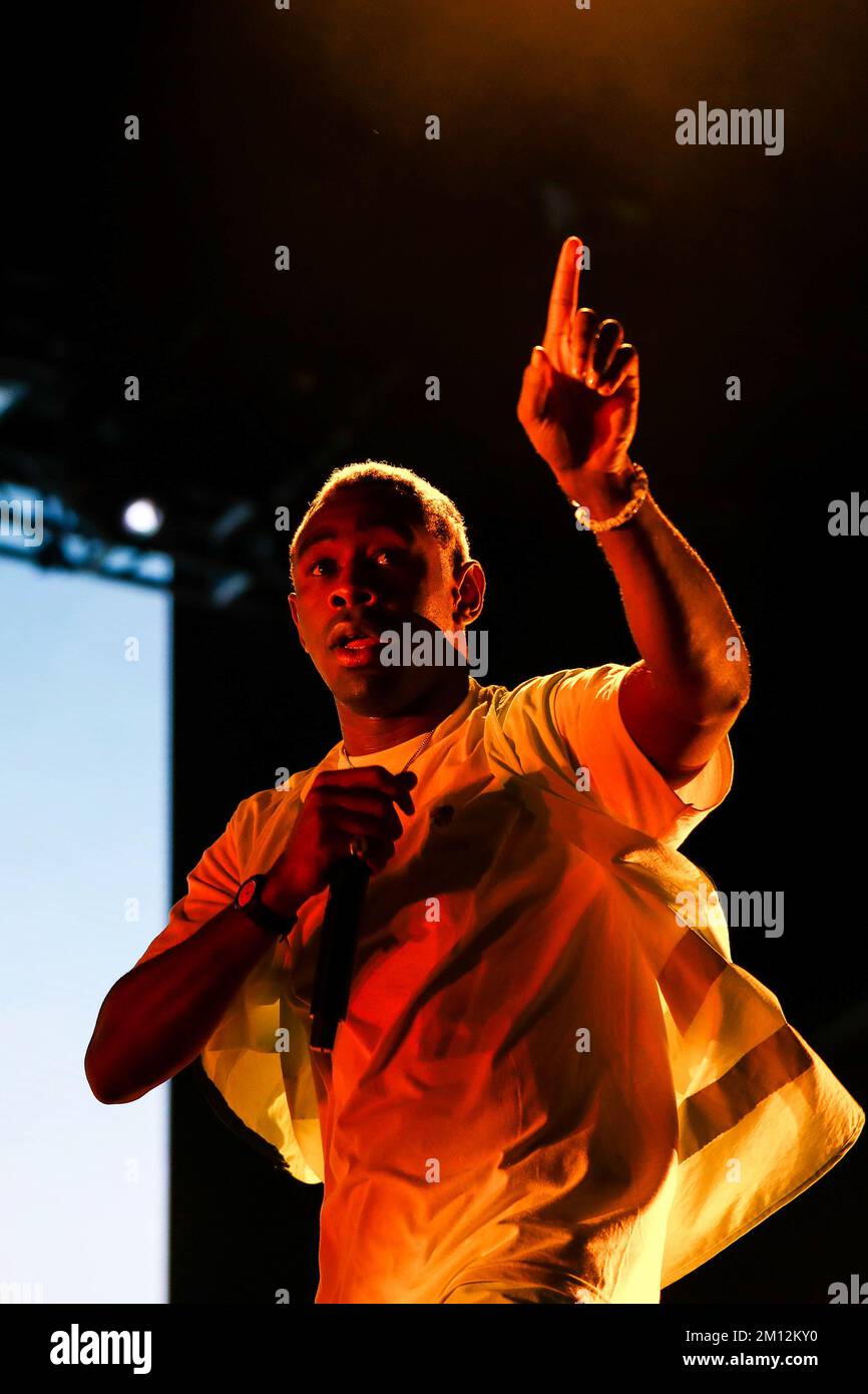Boston Calling - Tyler The Creator in concert Stock Photo - Alamy