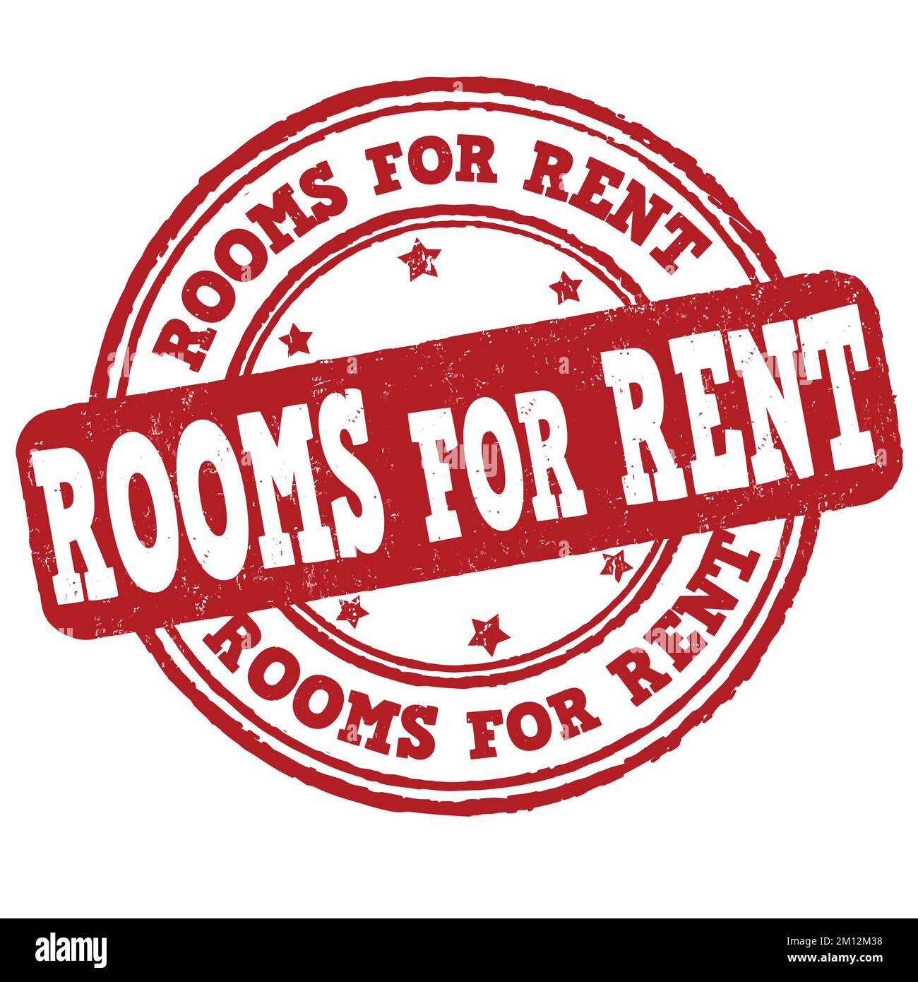 Room For Rent Logo Apartment House Rent Banner Renting Room Stock