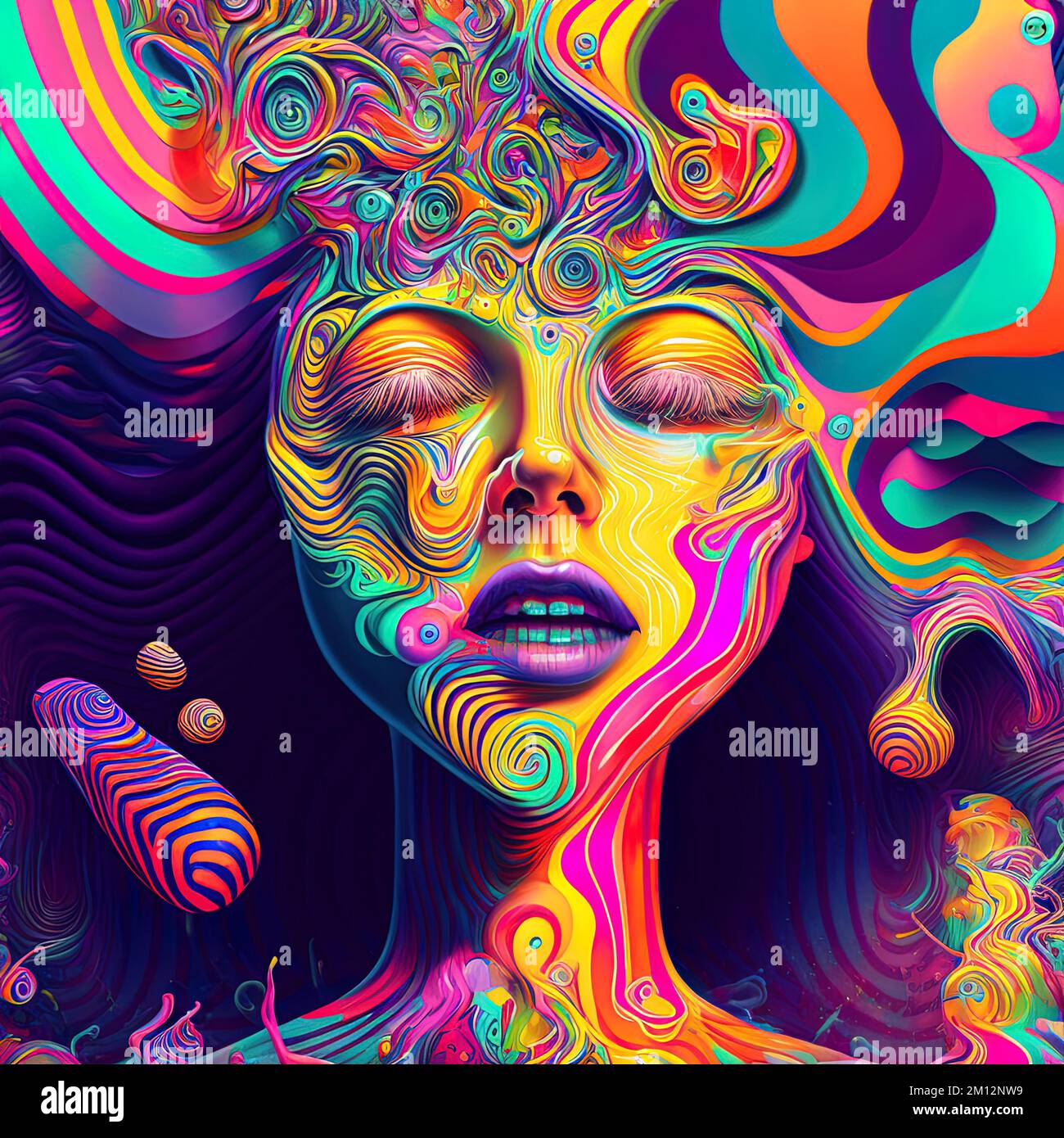 Fashion illustration woman abstract Stock Photo - Alamy