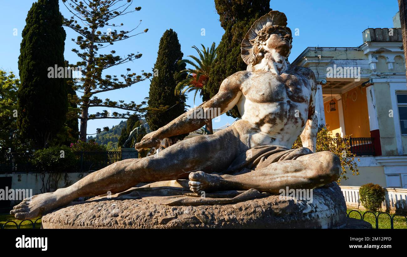 Achilleion, residence of Empress Sissi, finished in 1889, architecture ...