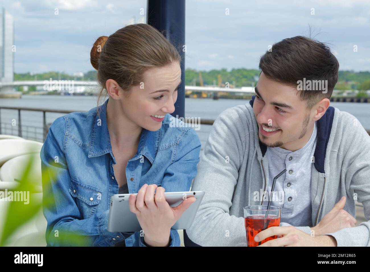 concept couples activities in the coffee shop Stock Photo - Alamy