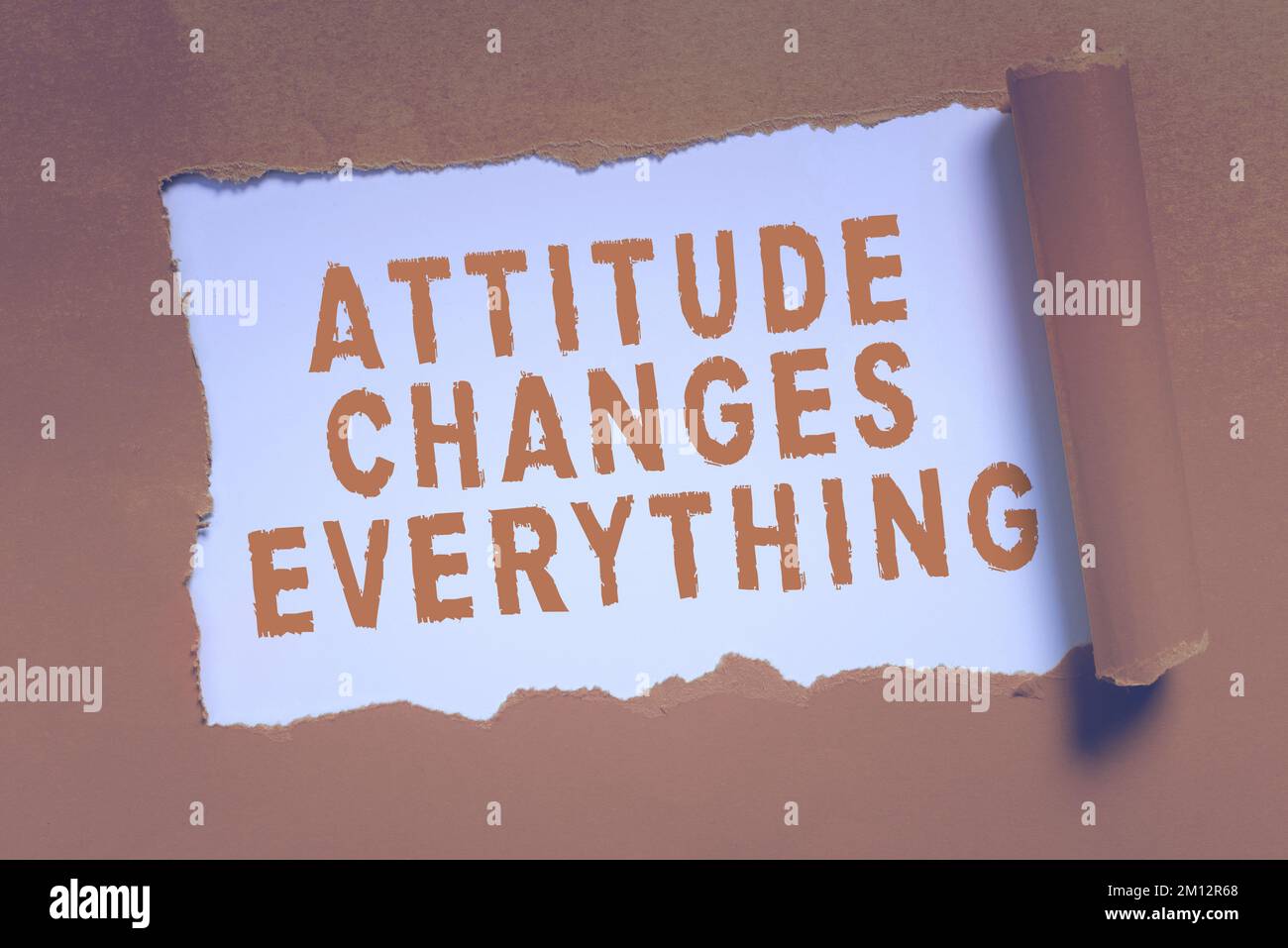 Sign displaying Attitude Changes Everything. Concept meaning Positive ...