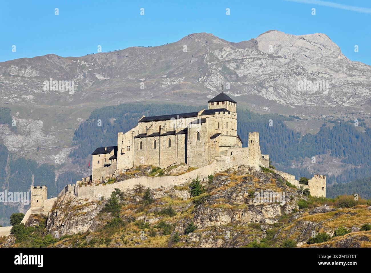 Switzerland tourbillon castle hi-res stock photography and images - Alamy