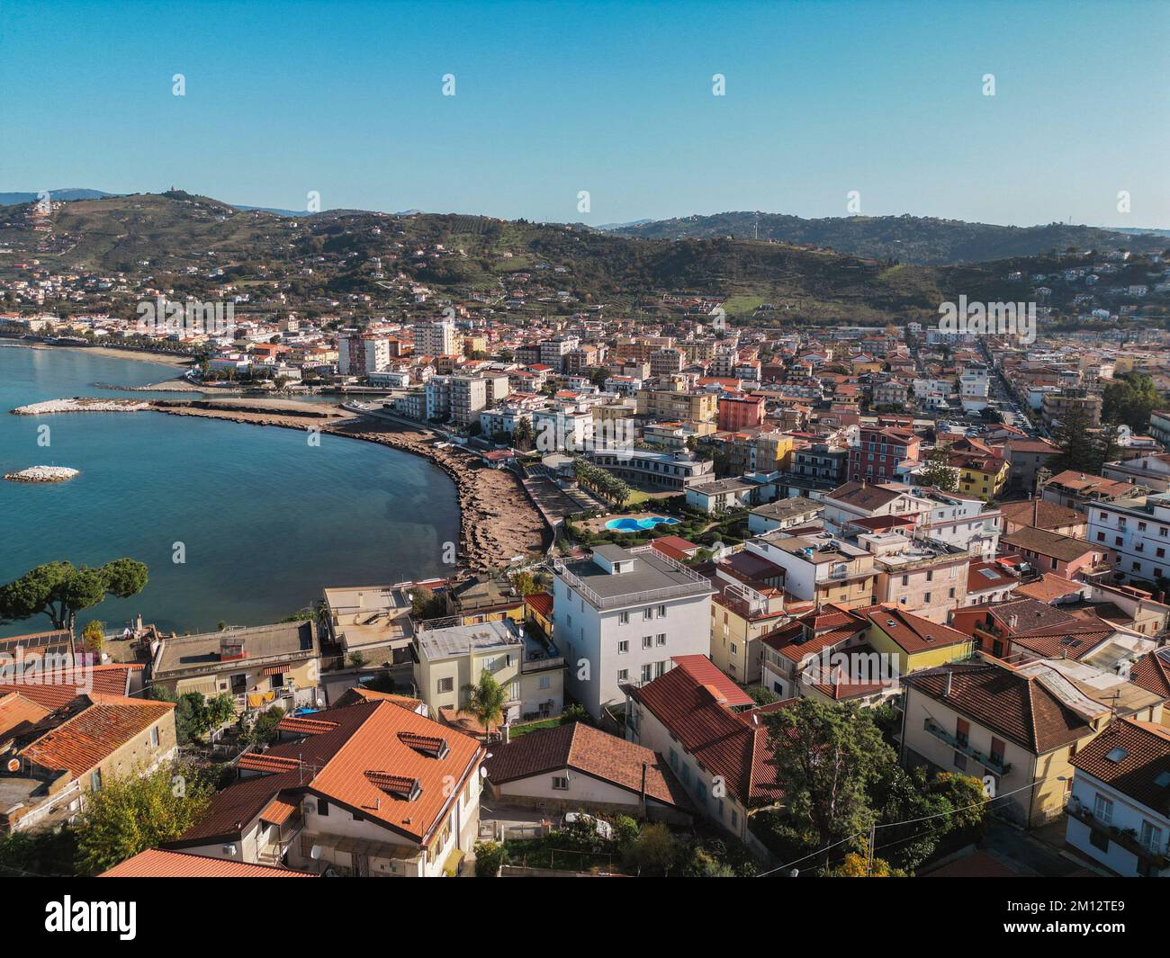 Agropoli aerial view, Italy Stock Photo - Alamy
