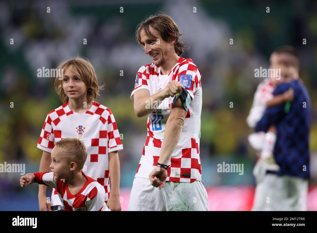 AL RAYYAN, QATAR - DECEMBER 09: Luka Modric celebrating after winning ...