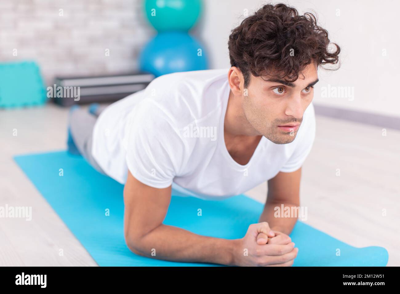 Motivated handsome active fit man hi-res stock photography and images ...