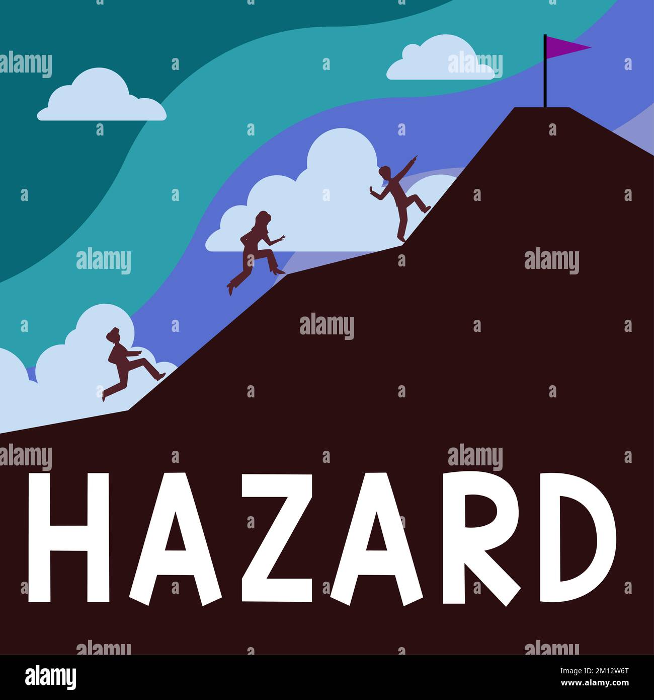 Sign displaying Hazard. Business showcase account or statement ...