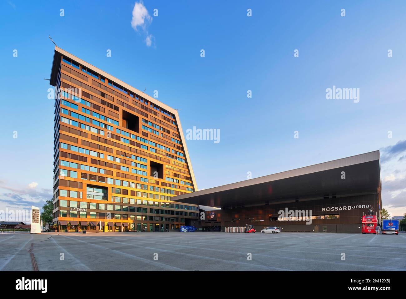 High-rise, Uptown, Bossard Arena, Zug, Canton Zug, Switzerland, Europe ...
