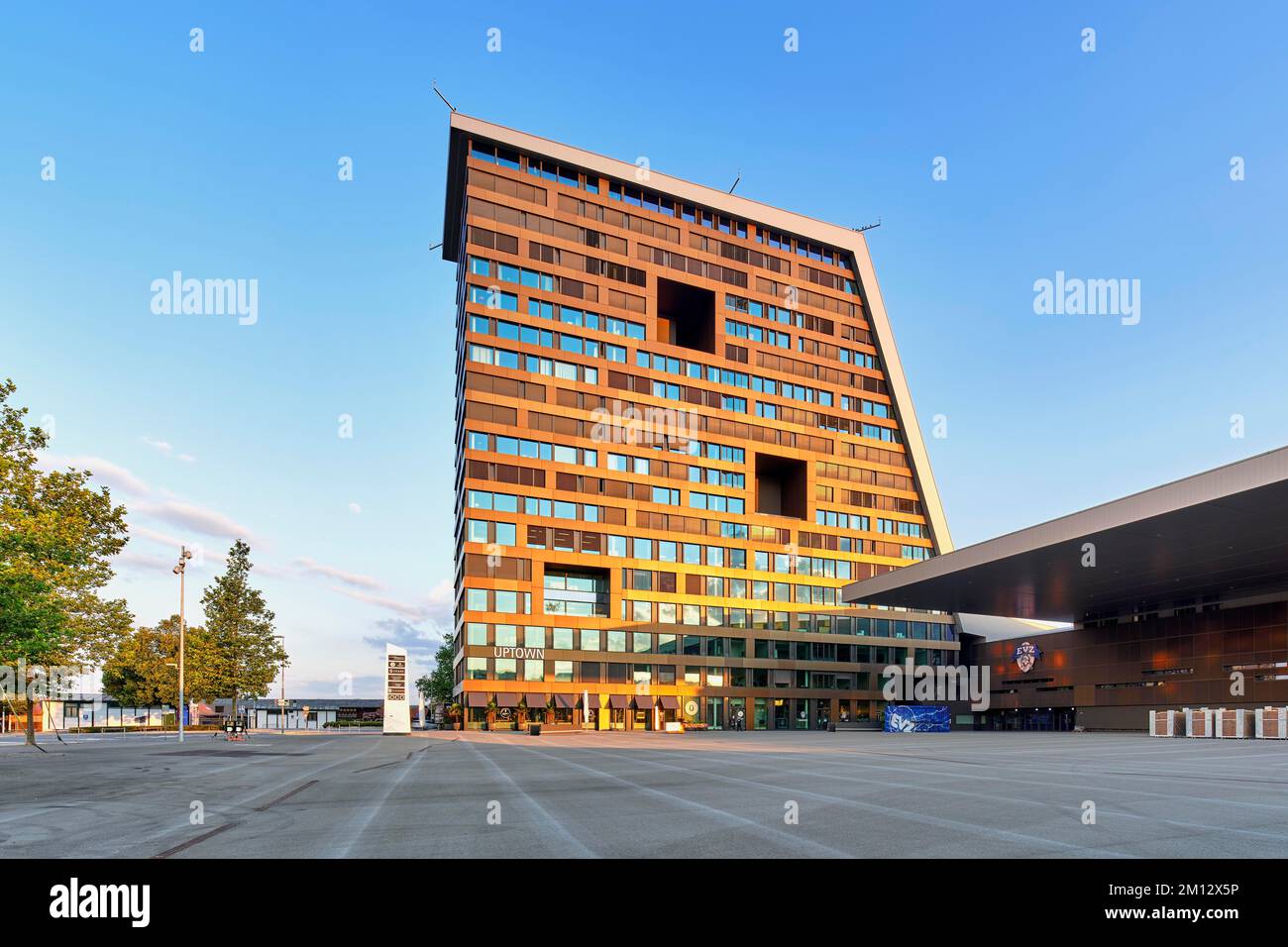 High-rise, Uptown, Bossard Arena, Zug, Canton Zug, Switzerland, Europe ...