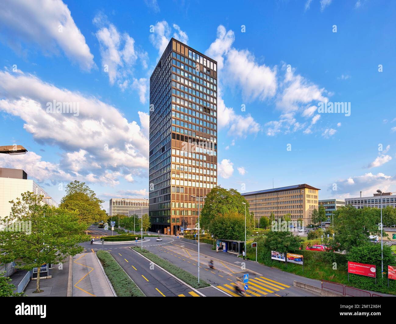High-rise building, Park Tower, Zug, Canton Zug, Switzerland, Europe ...