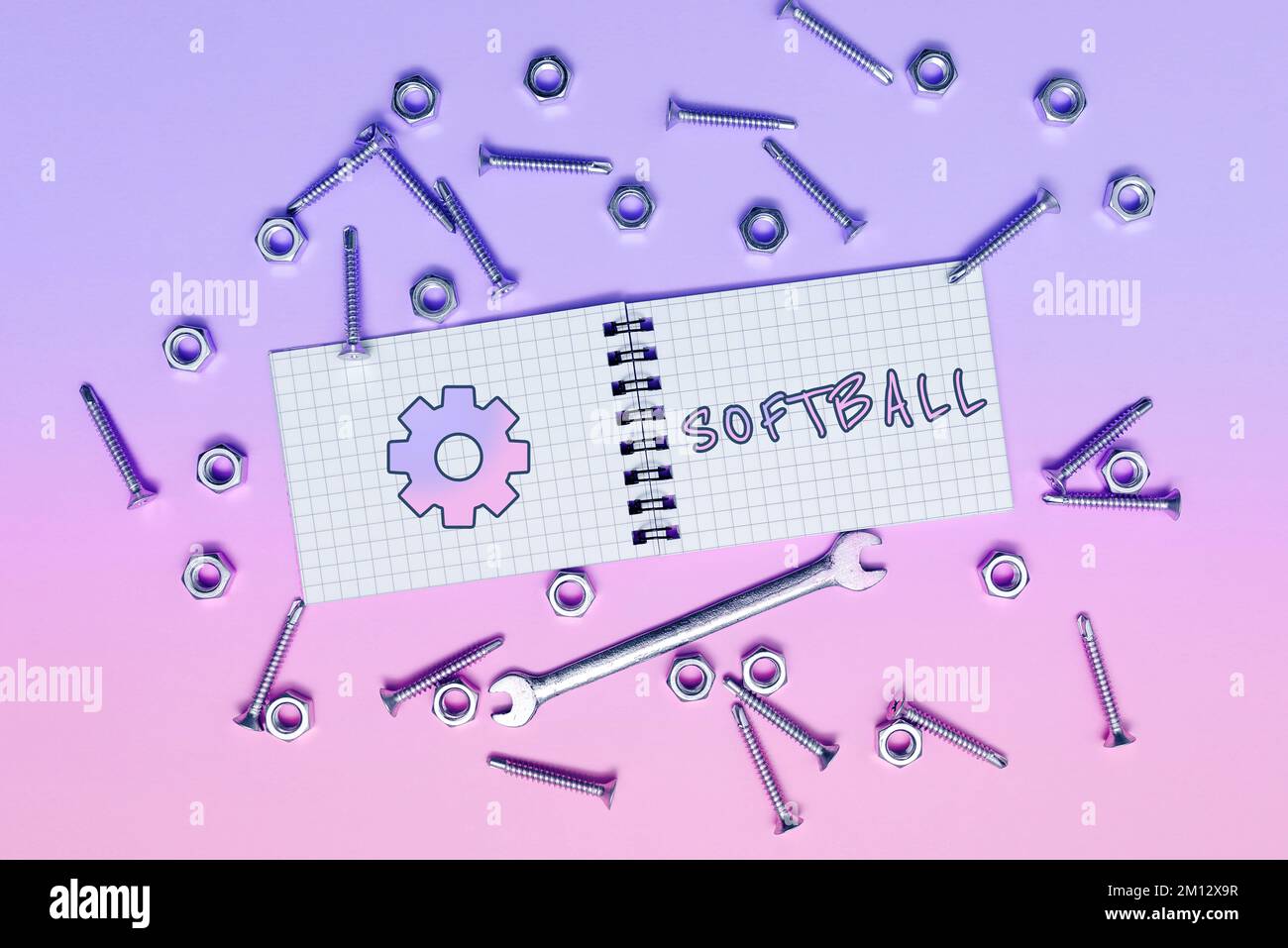 Writing displaying text Softball. Word for a sport similar to baseball ...