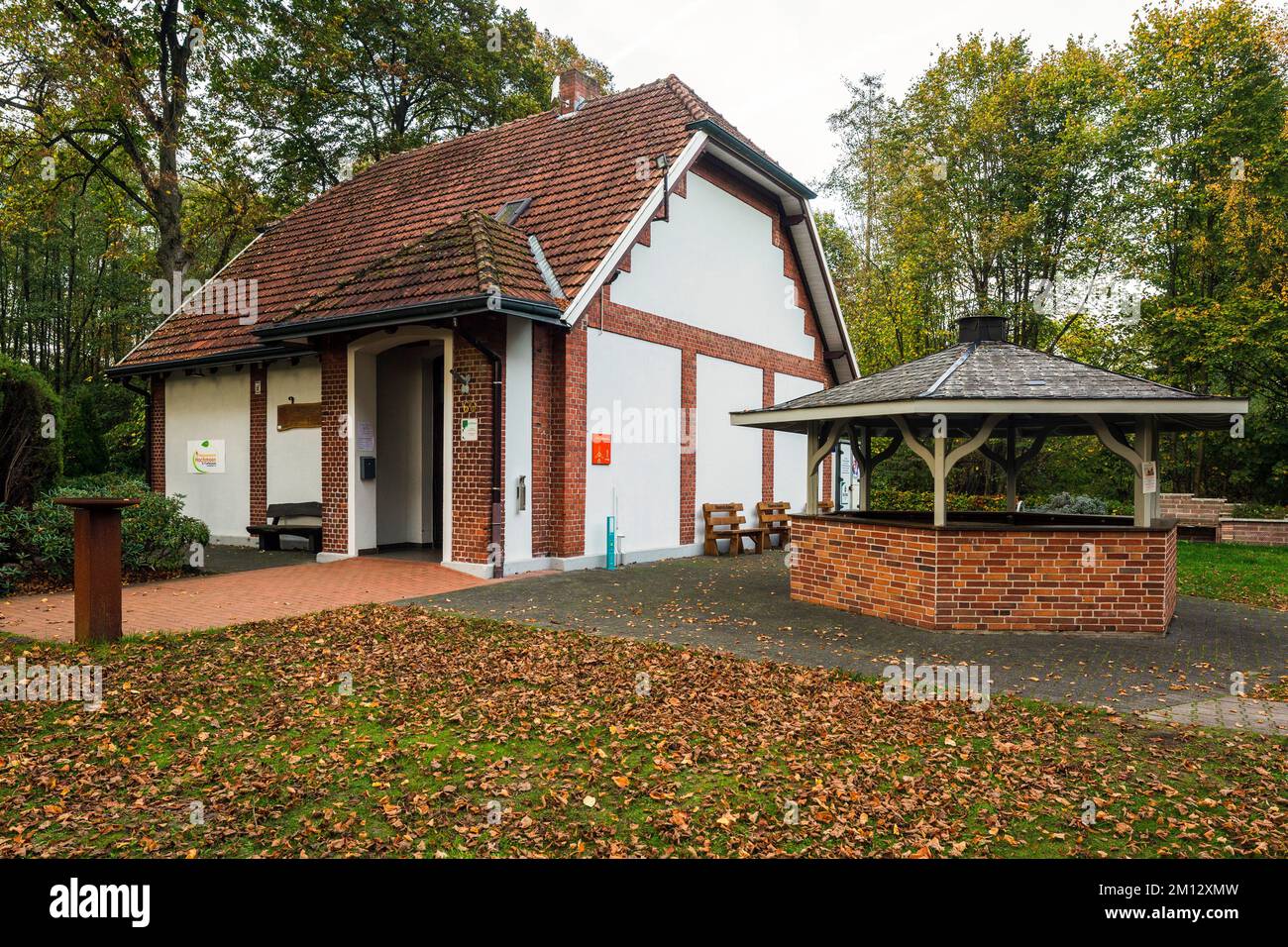 Germany, Gescher, Berkel, nature park Hohe Mark Westmuensterland ...