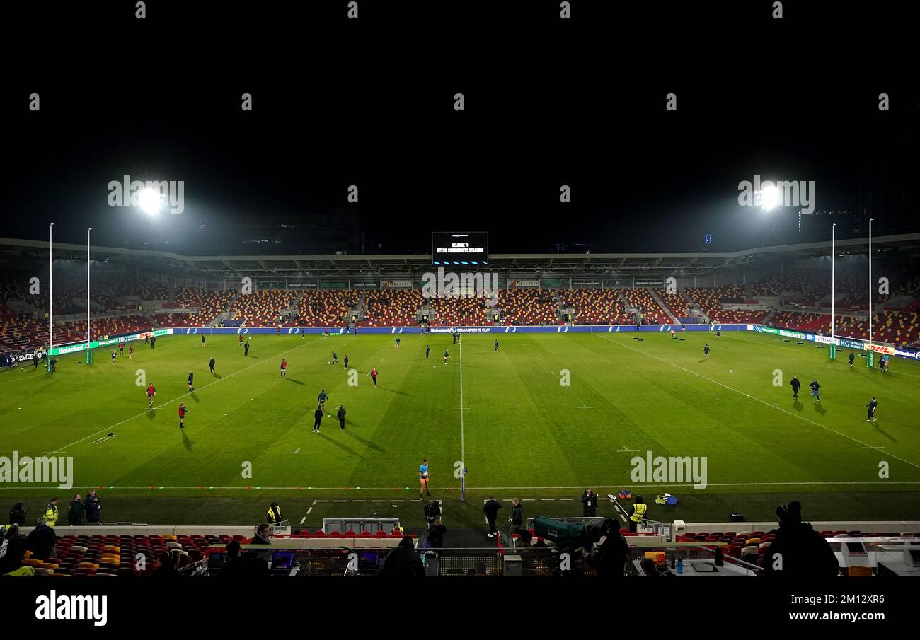 General view from inside the stadium before the Heineken Champions Cup ...