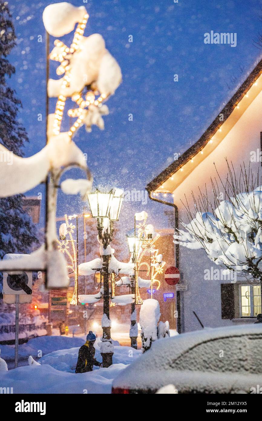 Winter at Christmas time in Hohenems, Vorarlberg, Austria Stock Photo ...