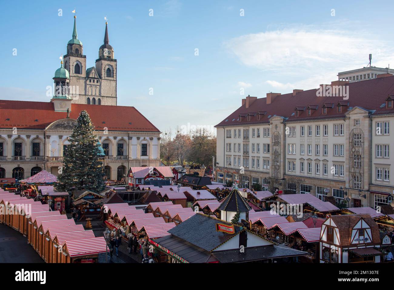 Christmas market, Magdeburg, Saxony-Anhalt, Germany Stock Photo - Alamy