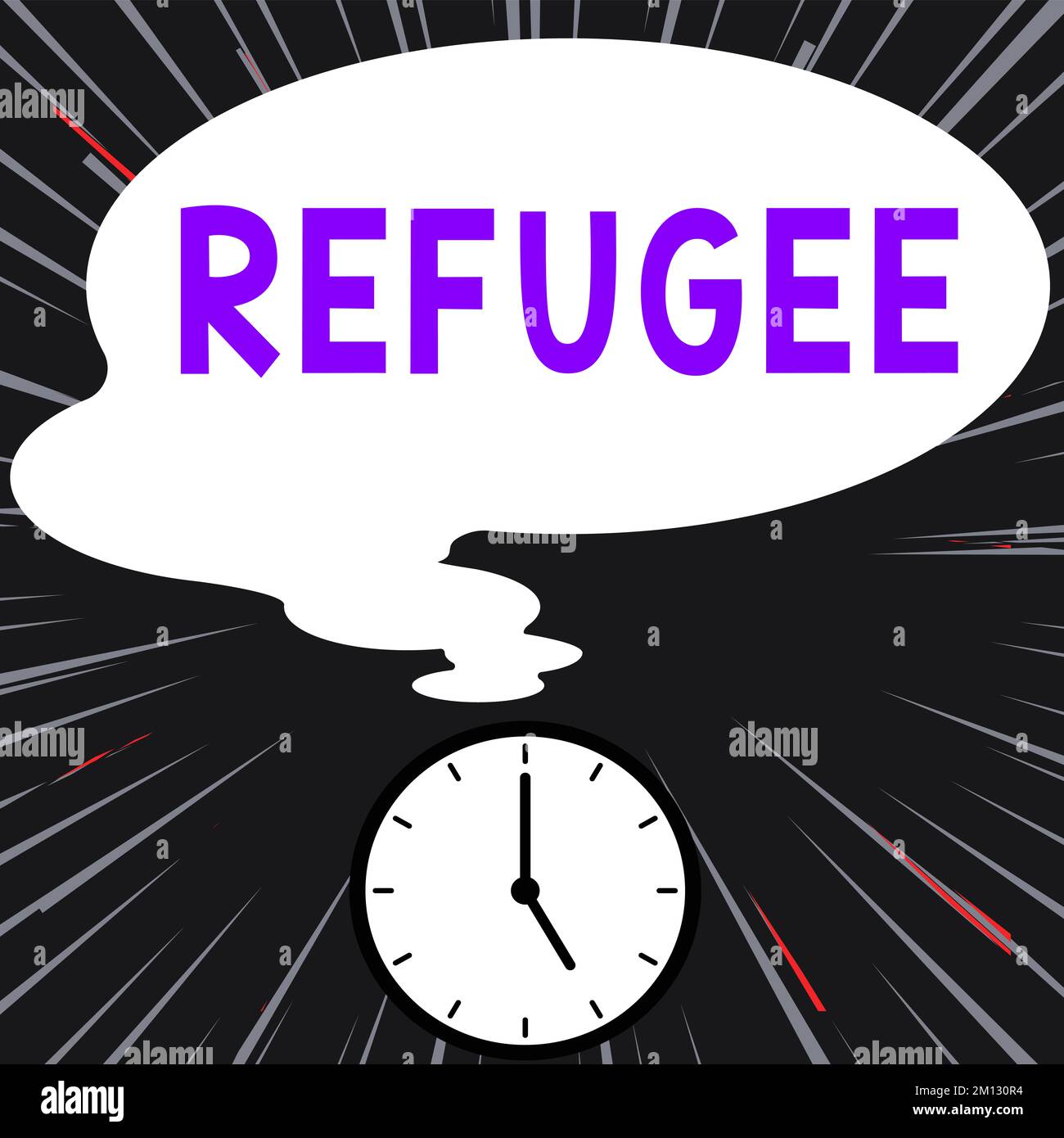Writing displaying text Refugee. Conceptual photo refer to movements of ...
