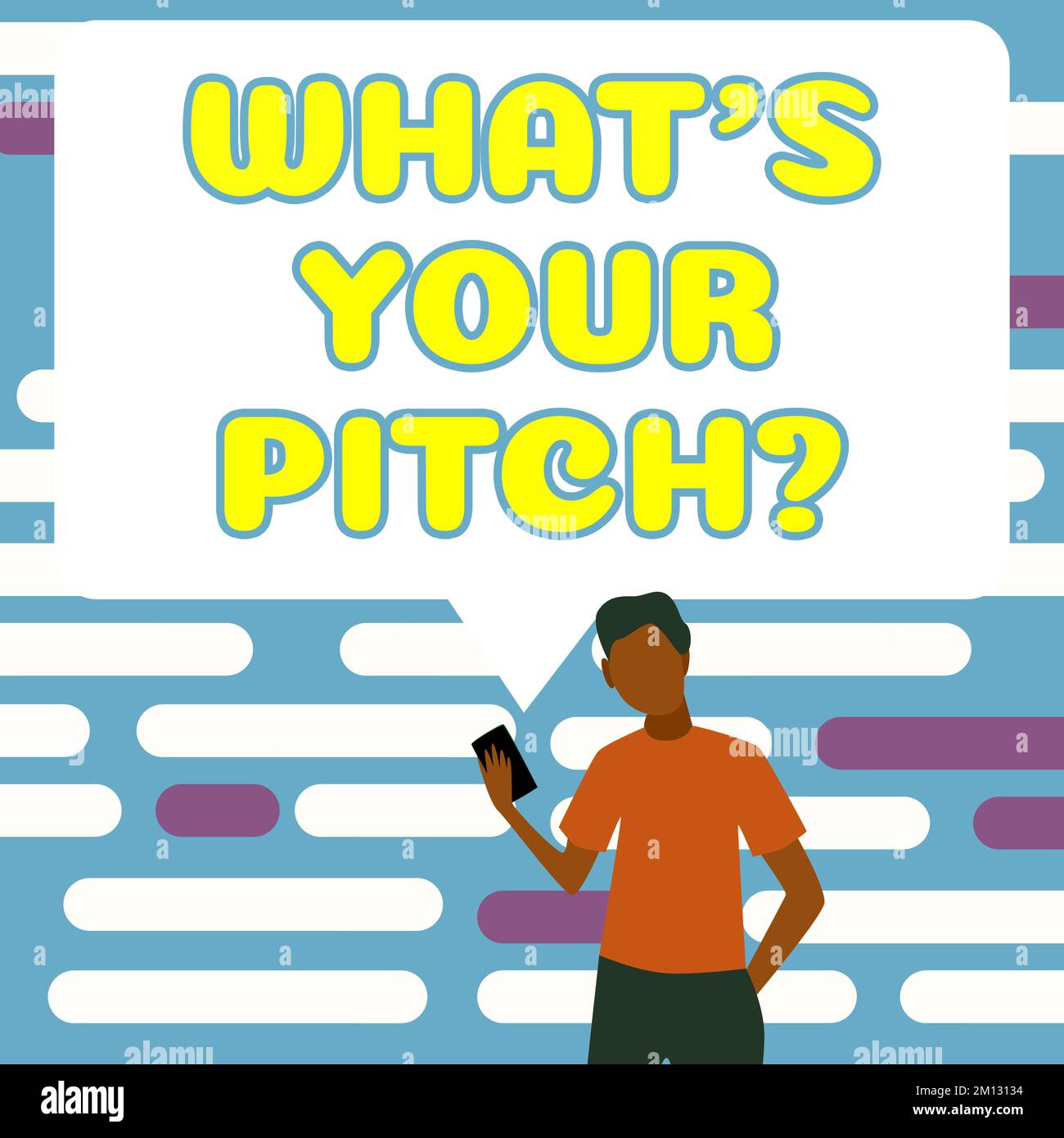 Hand writing sign What's Your Pitch. Word Written on make a determined ...