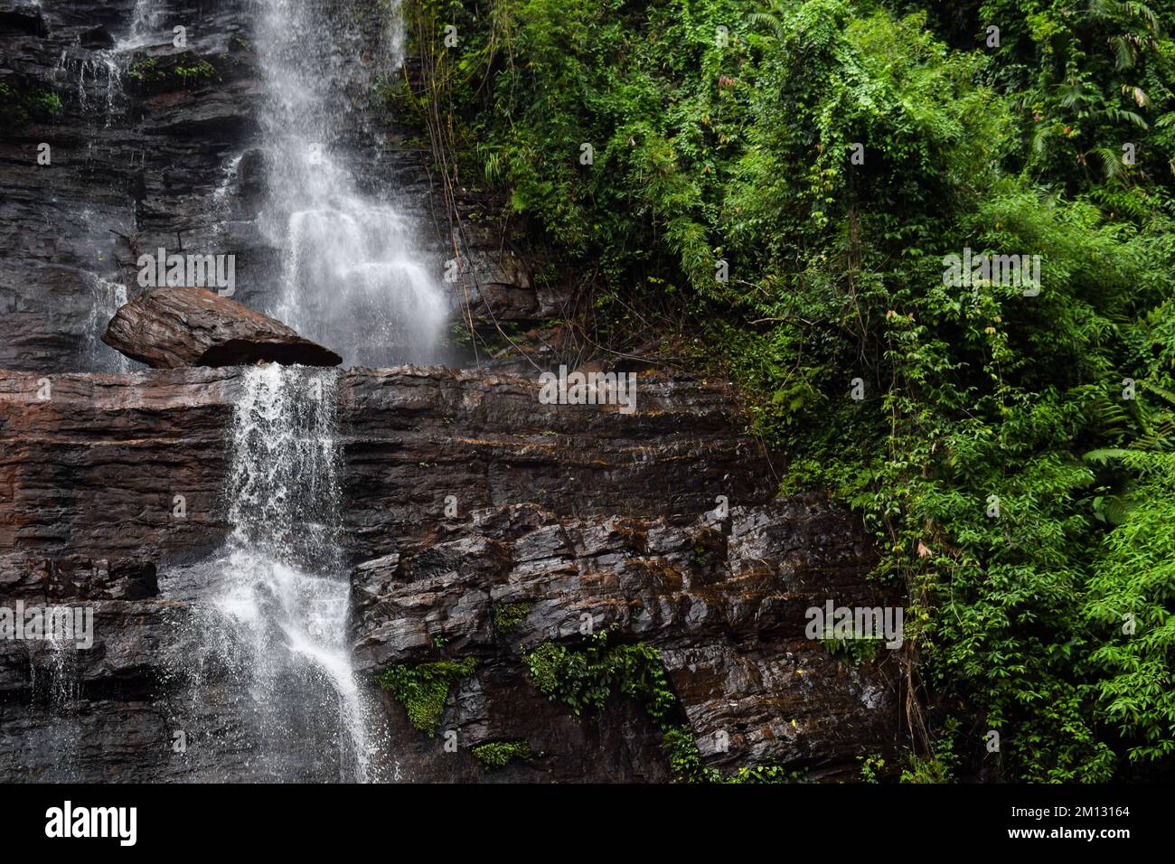 The Jhari falls in Chikmagalur district in Karnataka state, India Stock ...