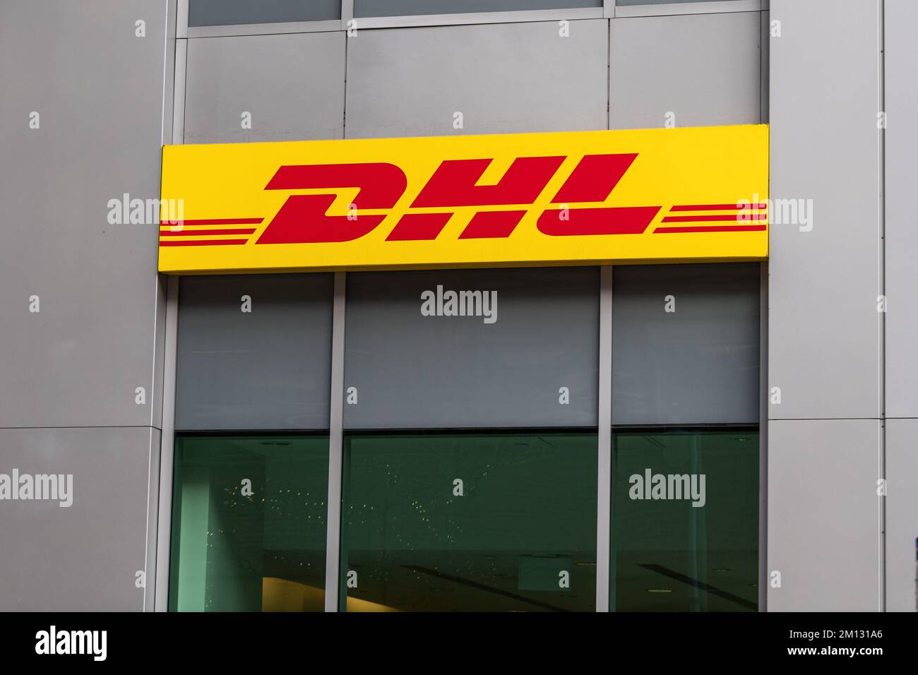 Ottawa, Canada - November 10, 2022: Sign of DHL logistics company building Stock Photo - Alamy