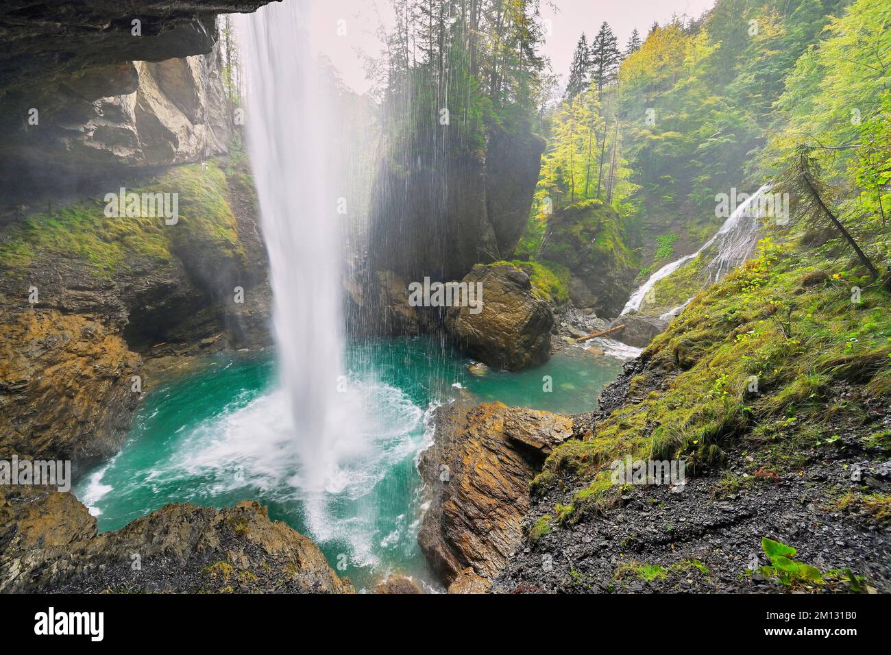 Berglistüber waterfall, Linthal, Canton Glarus, Switzerland, Europe ...