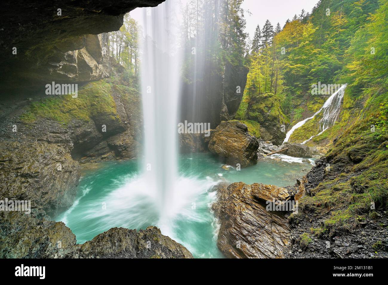 Berglistüber waterfall, Linthal, Canton Glarus, Switzerland, Europe ...