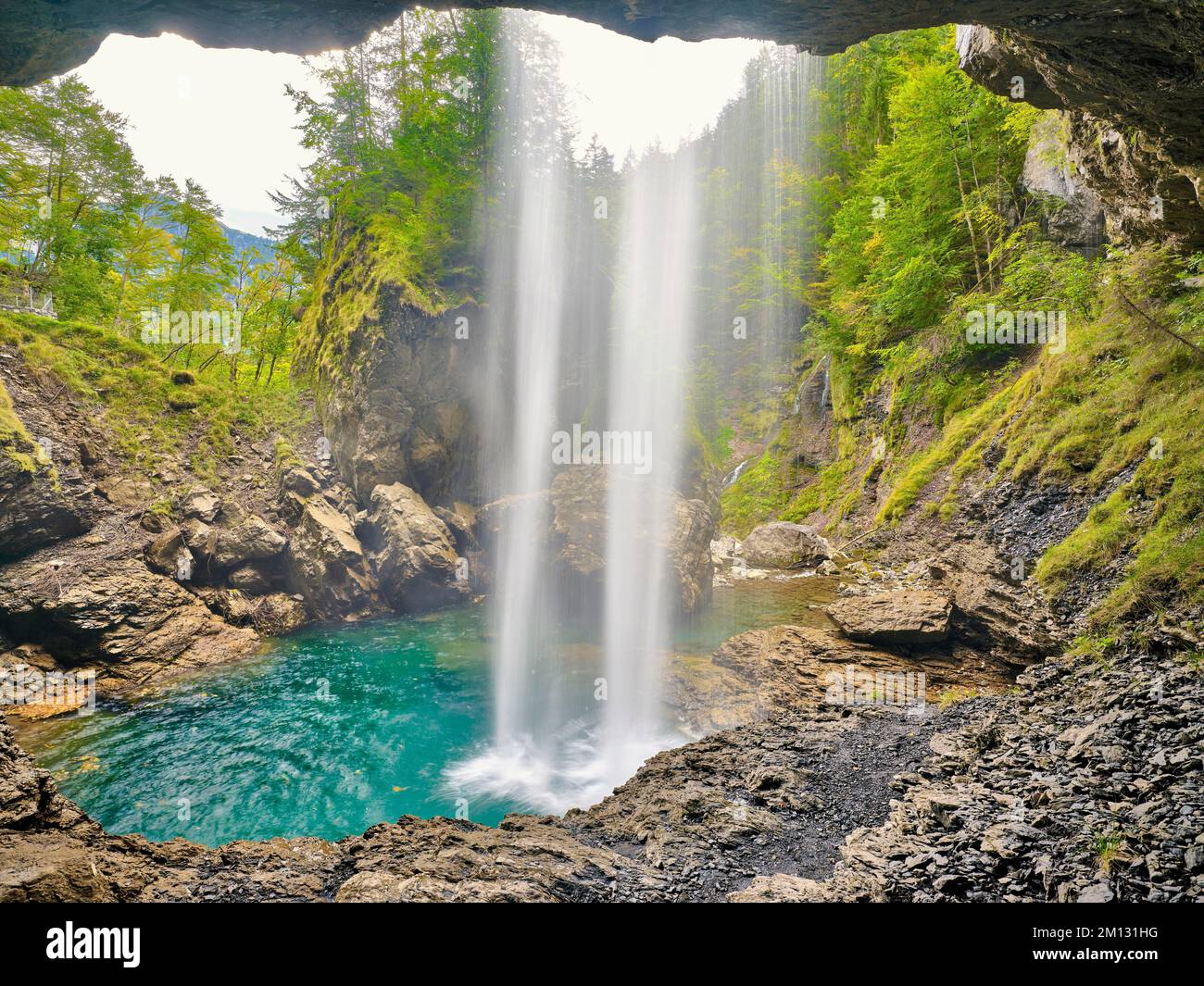 Berglistüber waterfall, Linthal, Canton Glarus, Switzerland, Europe ...