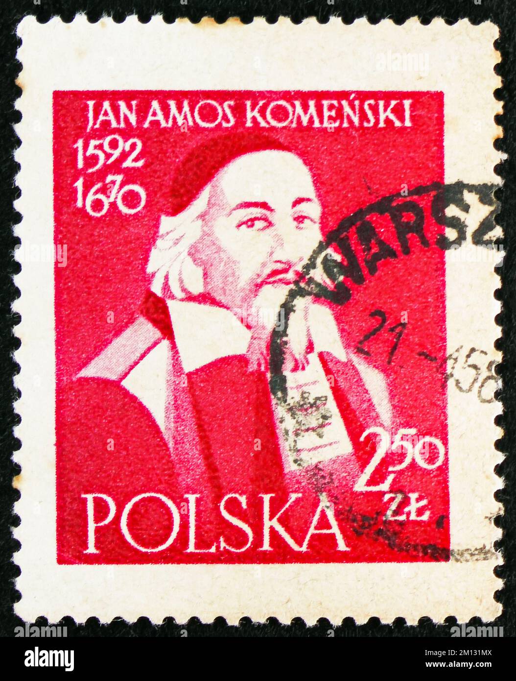 MOSCOW, RUSSIA - OCTOBER 29, 2022: Postage stamp printed in Poland ...