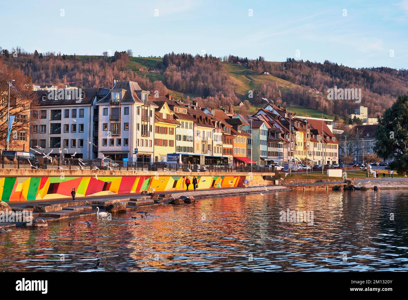 Lower Old Town with Catastrophe Bay, Zug, Canton Zug, Switzerland ...
