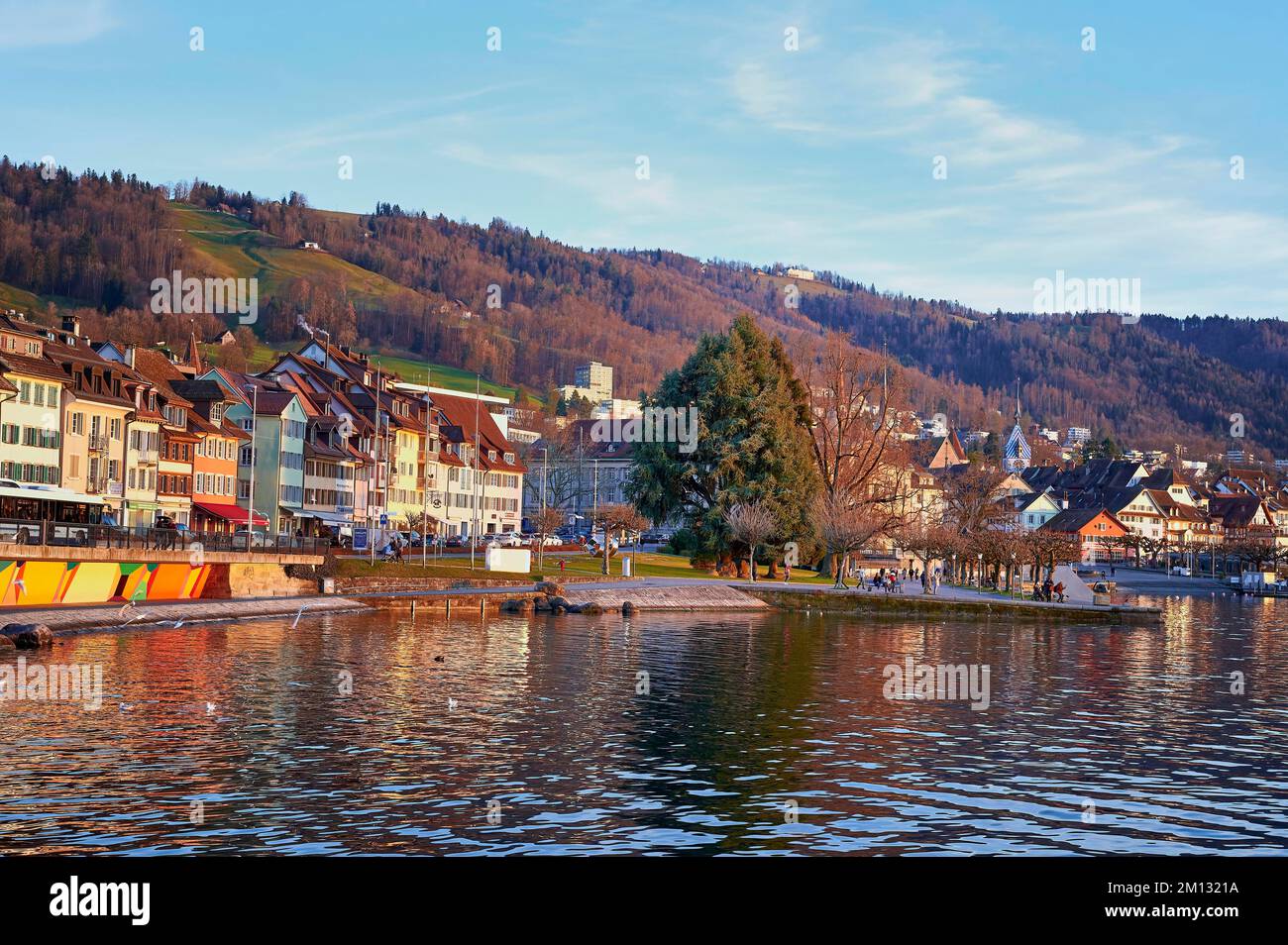 Lower Old Town with Catastrophe Bay, Zug, Canton Zug, Switzerland ...