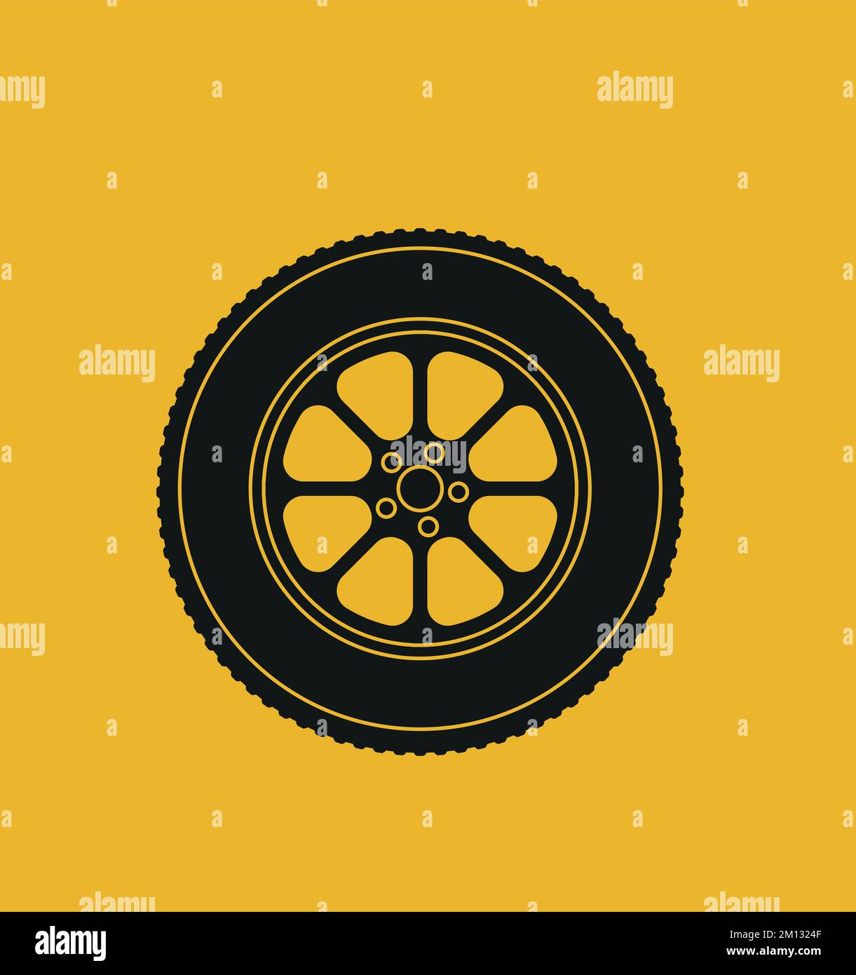 Car tire icon background vector illustration. Flat vector illustration ...