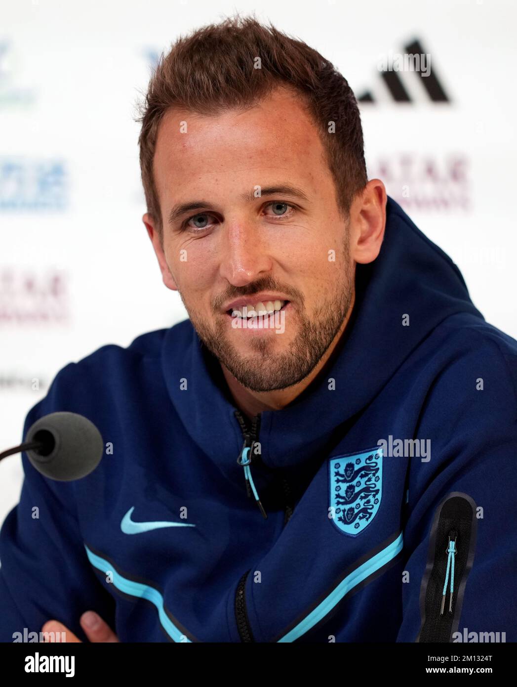 England's Harry Kane during a press conference at the Main Media Centre ...