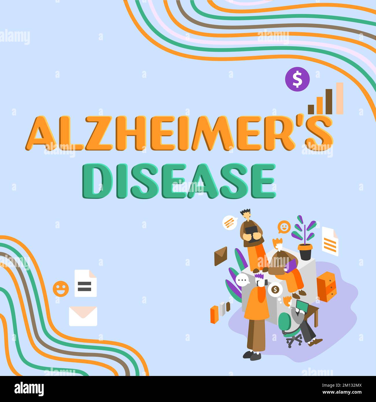 Conceptual display Alzheimer's Disease. Conceptual photo Advanced ...