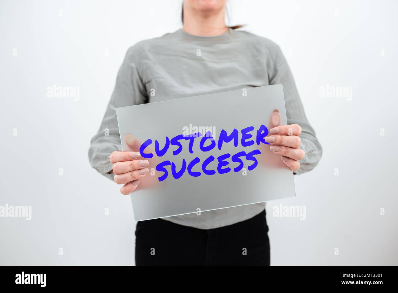 Sign displaying Customer Success. Business showcase customers achieve ...