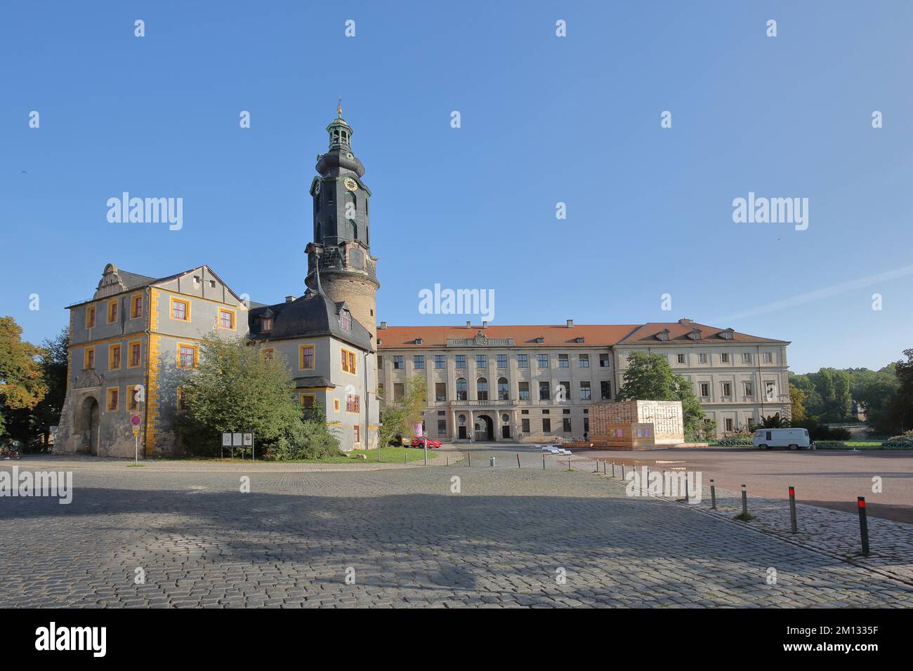Baroque City Palace with Palace Tower and Bastille, Landmark, Weimar ...