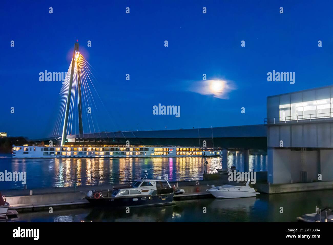 Marina wien with boats in 02 leopoldstadt hi-res stock photography and ...