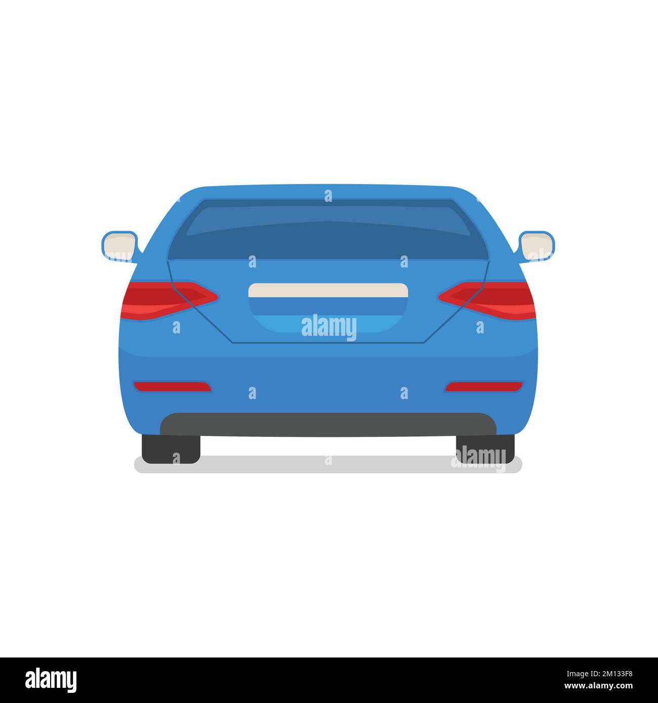 Car vector template on white background. Business sedan isolated ...
