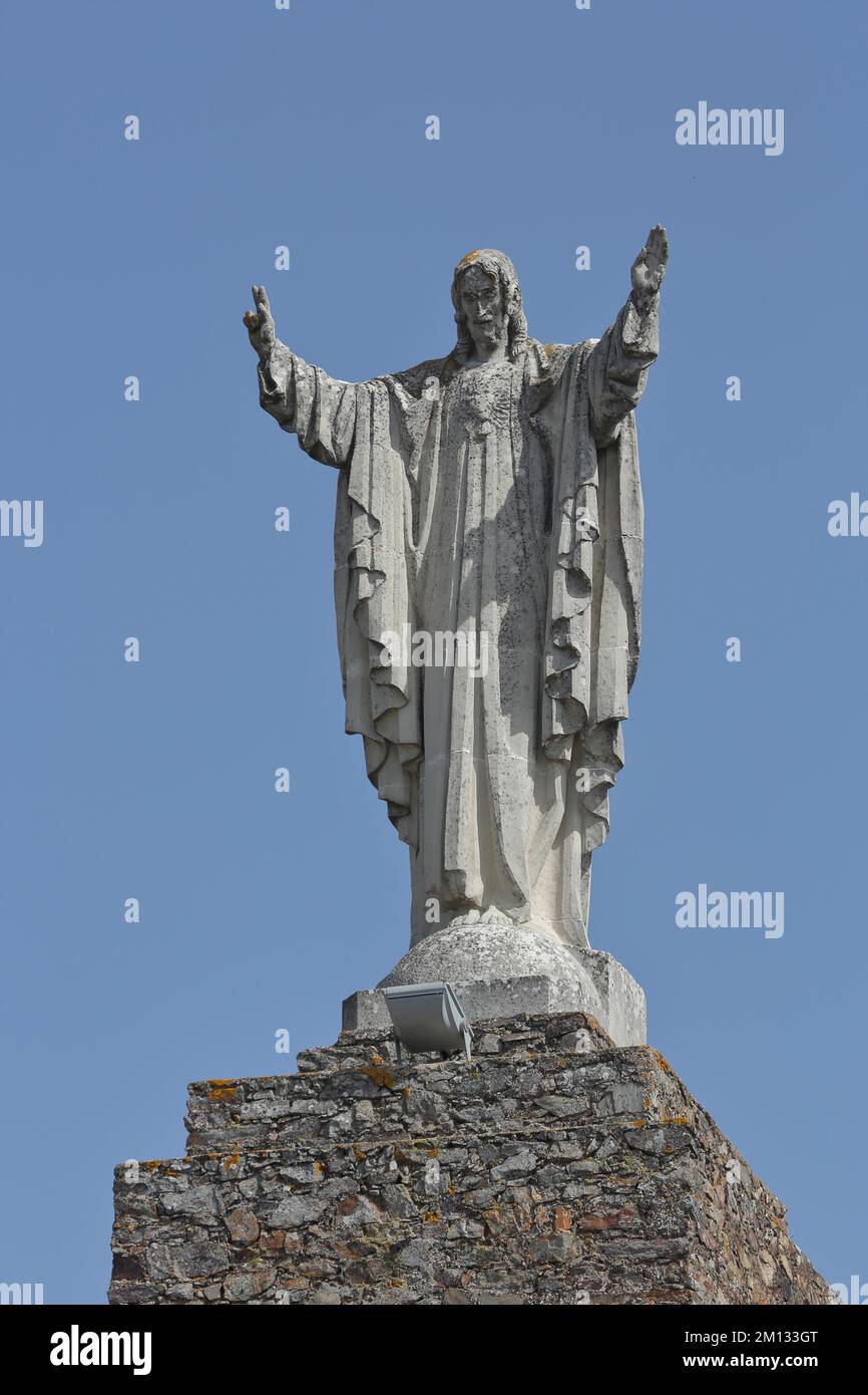 Statue with Jesus on Stone, Statue of Jesus, Virgen de la Montana ...