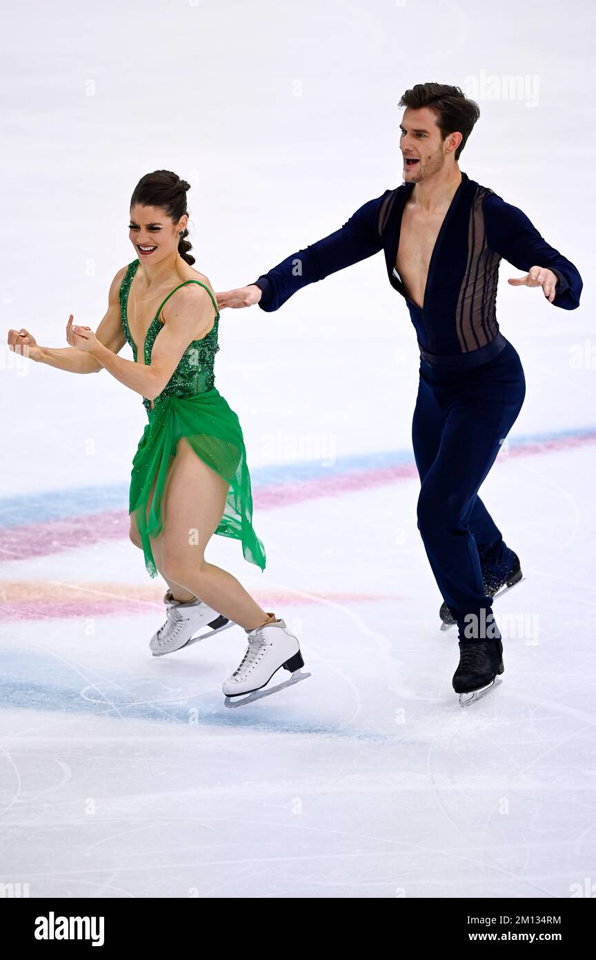 Turin, Italy. 09 December 2022. Laurence Fournier Beaudry and Nikolaj ...