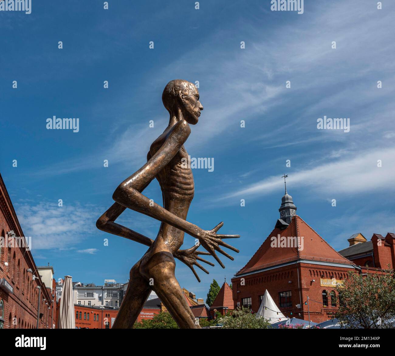 Bronze sculpture Adam and Eve by Rolf Biebl, Kulturbrauerei im ...